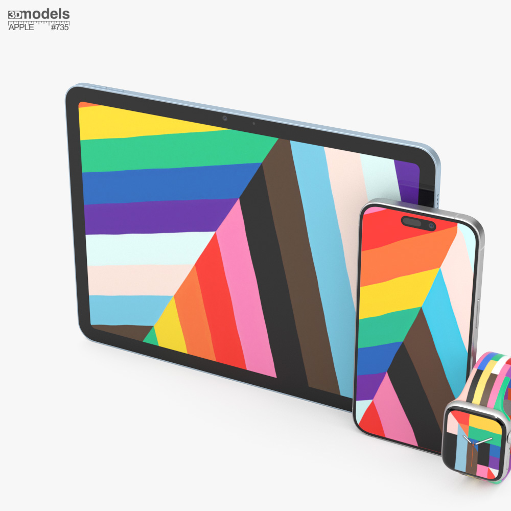 Apple Pride 3D model - Download Phones on 3DModels.org
