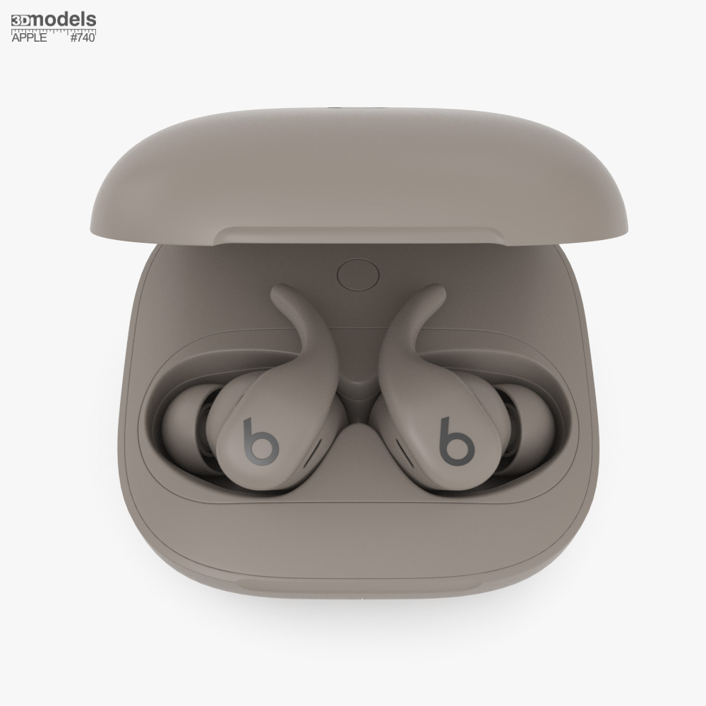 Apple Powerbeats Fit ベージュ 3Dモデル - ダウンロード オーディオ機器 on 3DModels.org