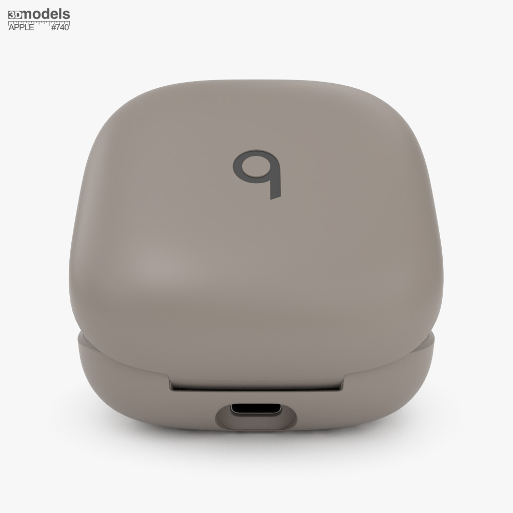 Apple Powerbeats Fit beige 3D model - Download Audio Devices on ...