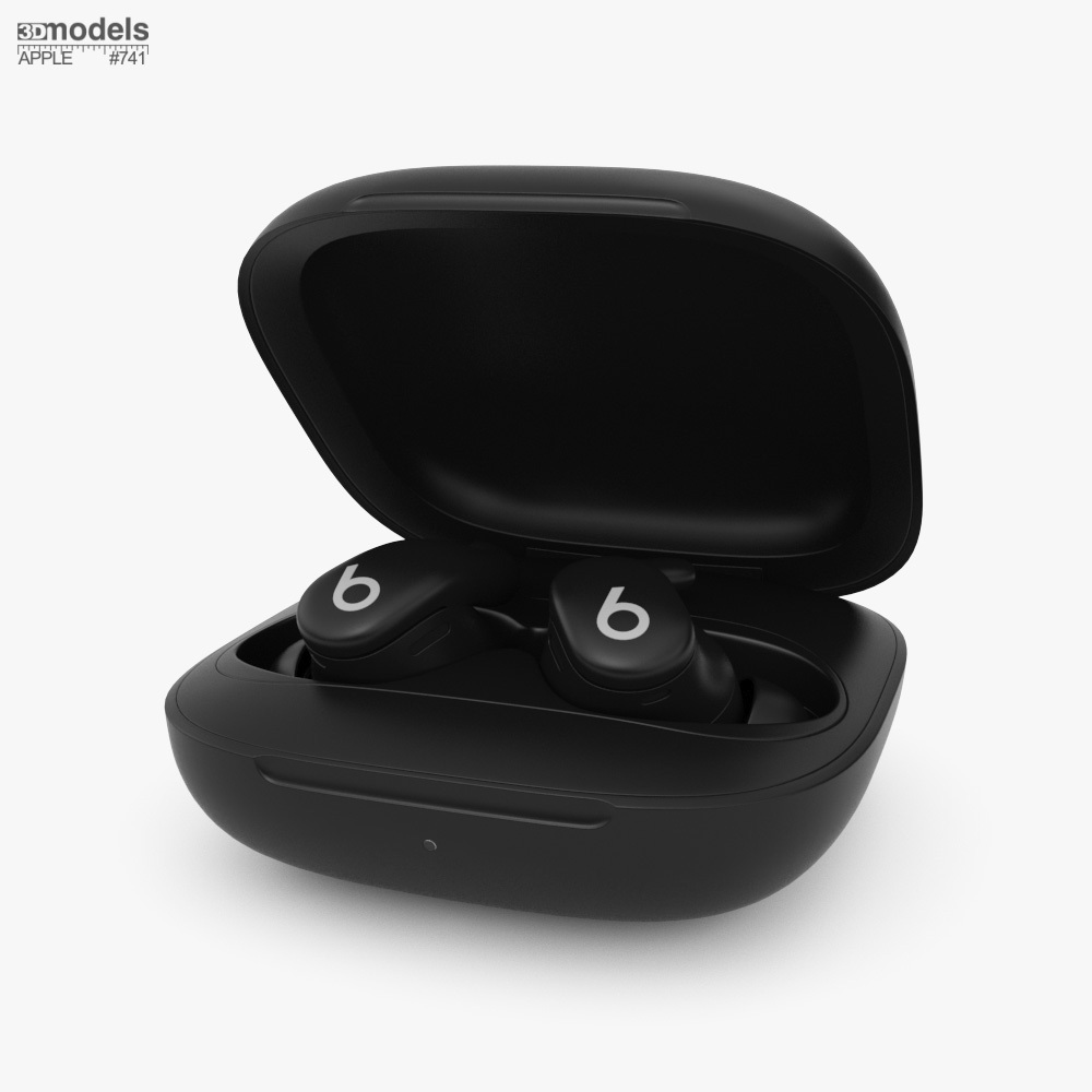 Apple Powerbeats Fit black Modelo 3D - Descargar Dispositivos de audio ...