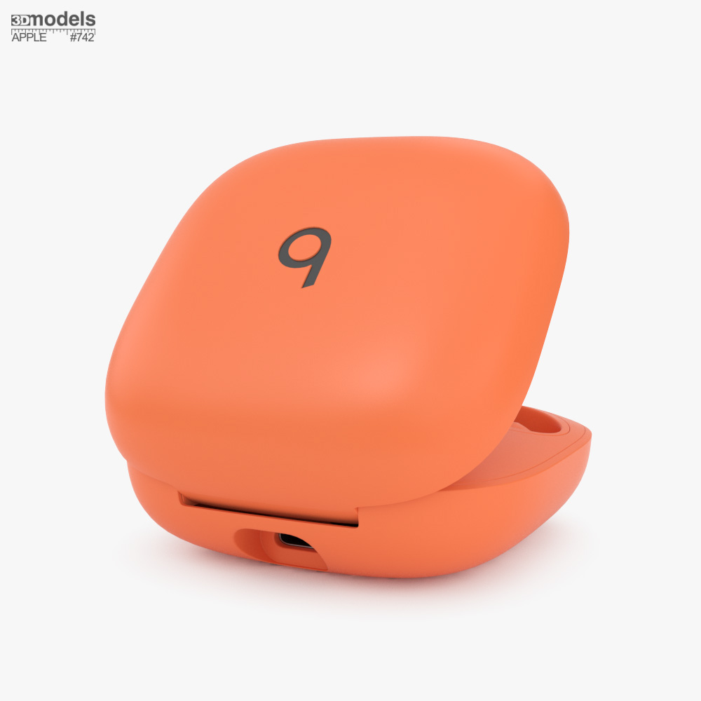 pre-release Apple Powerbeats Fit orange 3D модель - Скачать Аудио ...