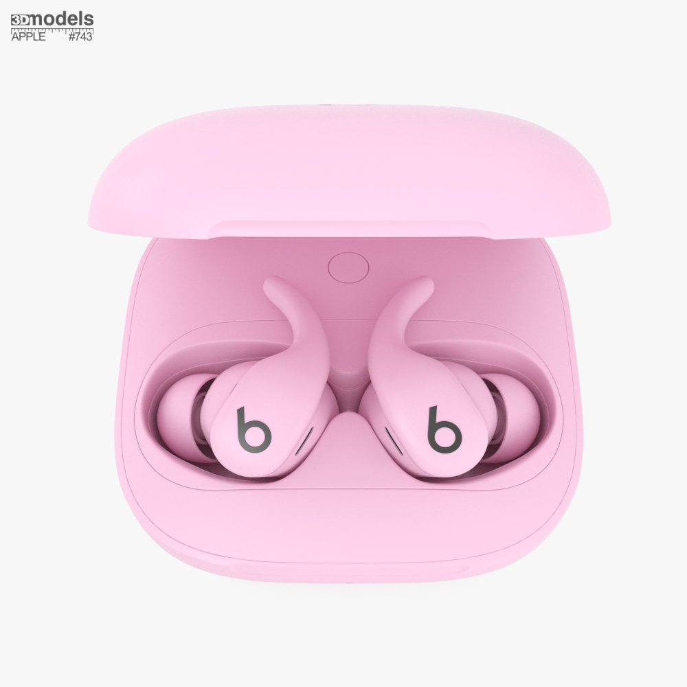 Apple Powerbeats Fit pink 3Dモデル - ダウンロード オーディオ機器 on 3DModels.org