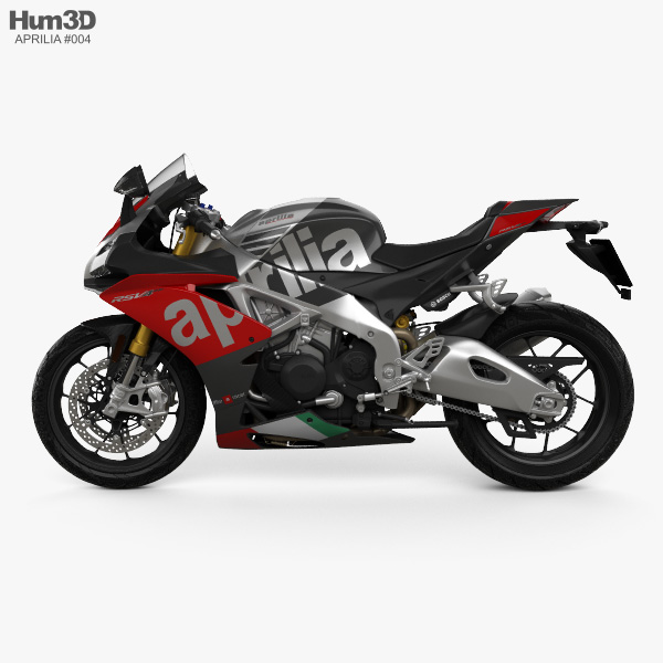 Aprilia RSV4 RF 2018 3D model - Download Motorcycle on 3DModels.org