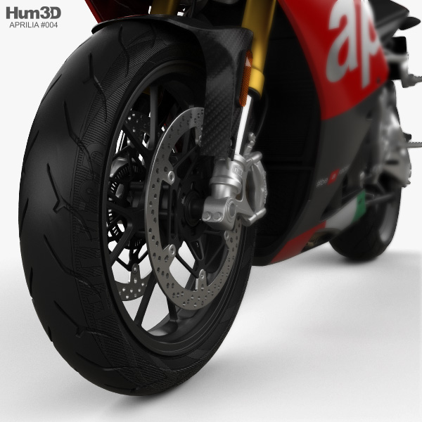 Aprilia RSV4 RF 2018 3D model - Download Motorcycle on 3DModels.org