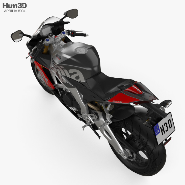 Aprilia RSV4 RF 2018 3D model - Download Motorcycle on 3DModels.org