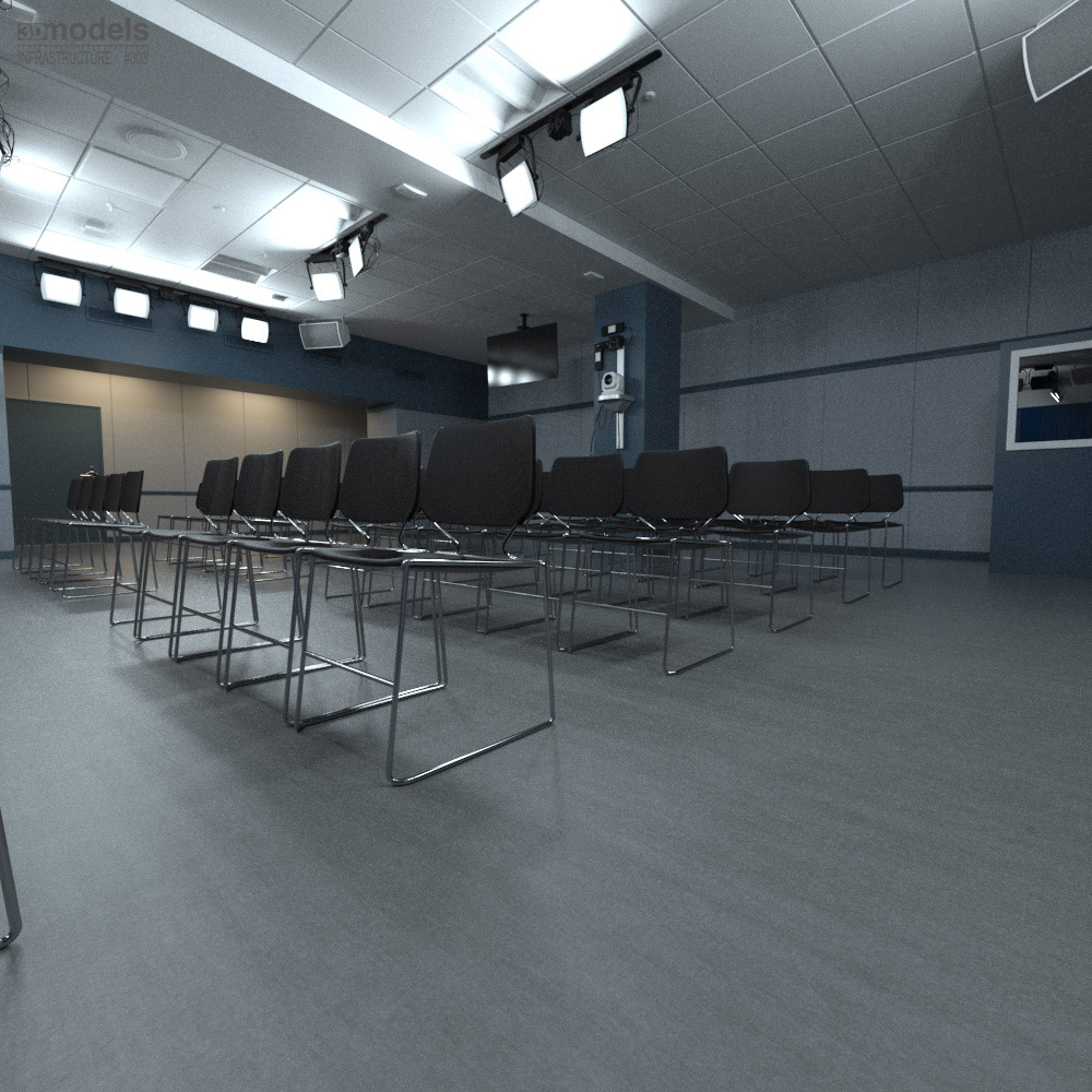Pentagon Press Briefing Room 3D 모델 - 다운로드 Infrastructure Buildings on ...