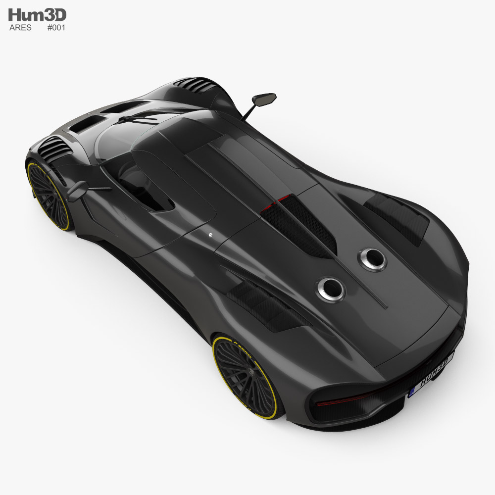 Ares S1 2022 3D model - Download Sports car on 3DModels.org