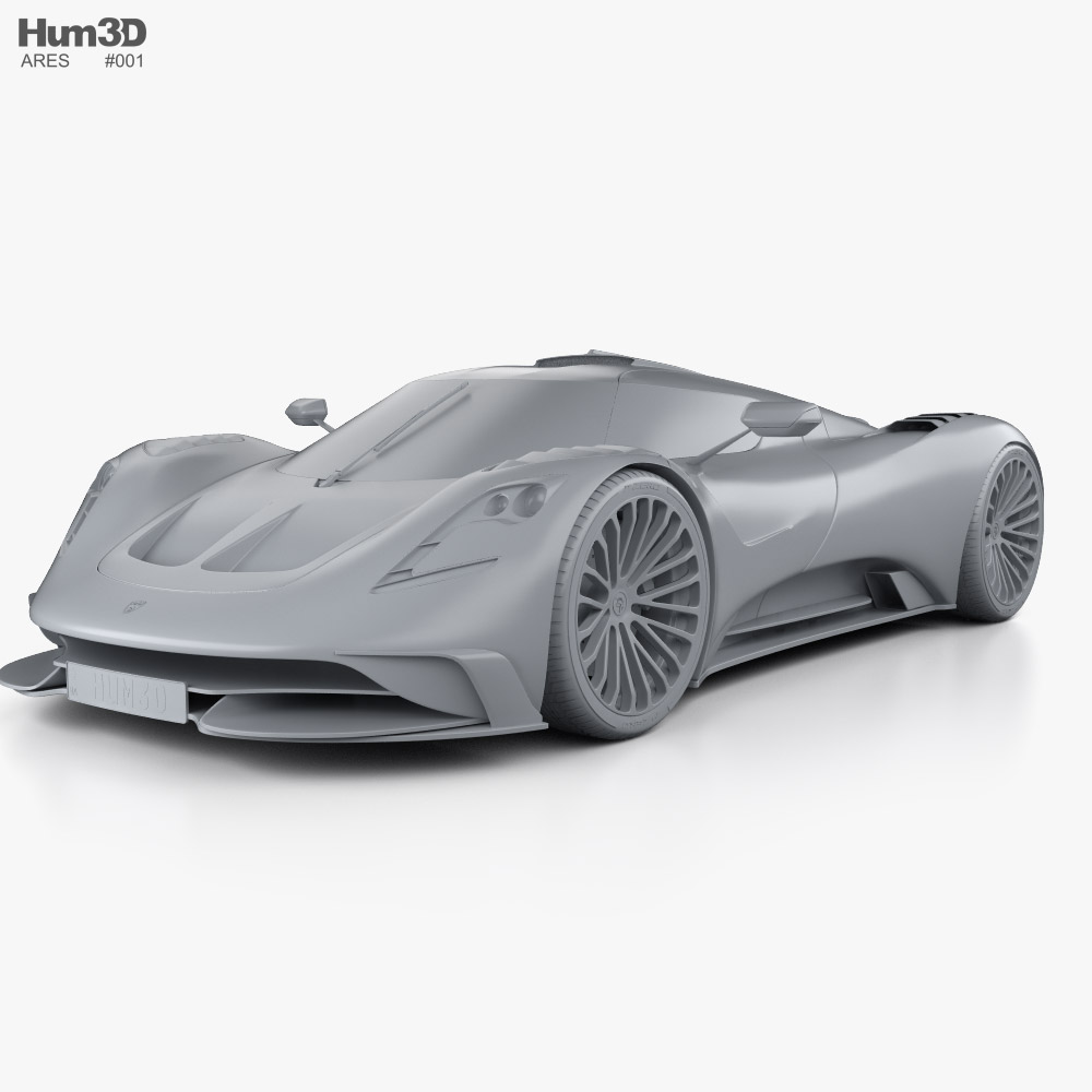 Ares S1 2022 3D model - Download Sports car on 3DModels.org
