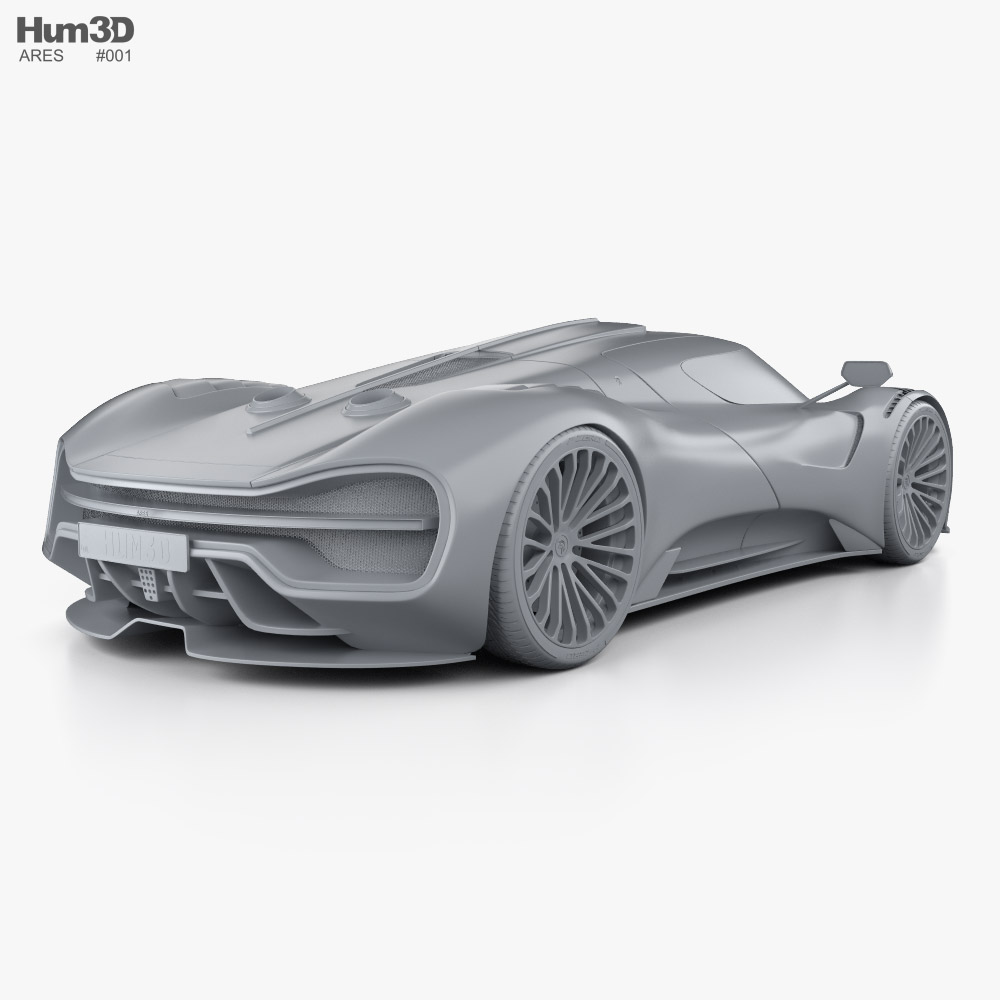 Ares S1 2022 3D model - Download Sports car on 3DModels.org