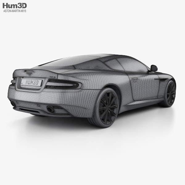 Aston Martin DB9 2015 3D model - Download Sports car on 3DModels.org