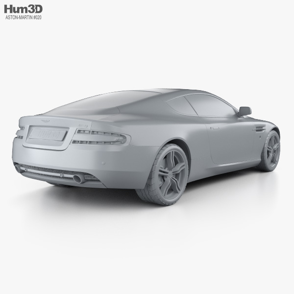 Aston Martin DB9 2008 3D model - Download Sports car on 3DModels.org