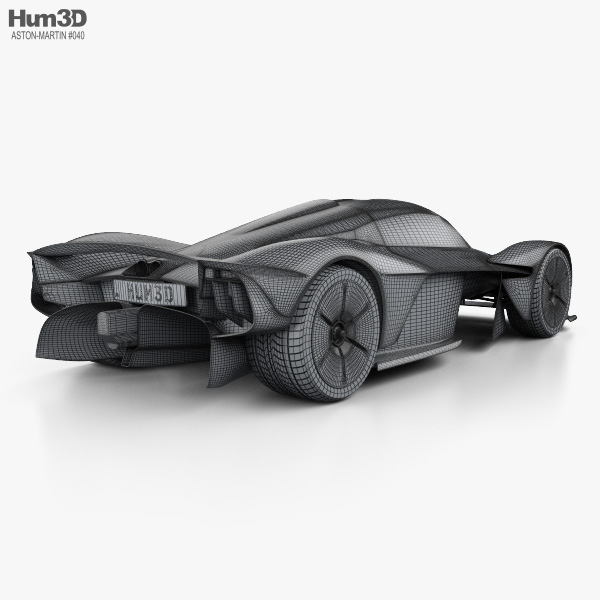 Aston Martin Valkyrie 2018 3D model - Download Sports car on 3DModels.org