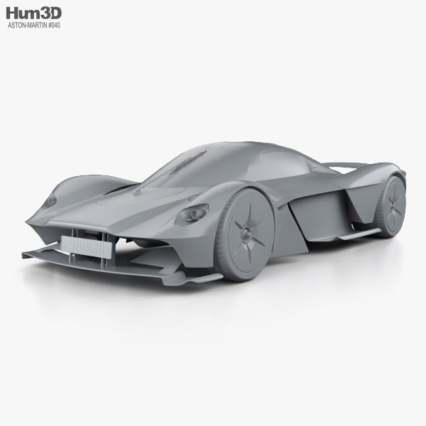 Aston Martin Valkyrie 2018 3D model - Download Sports car on 3DModels.org