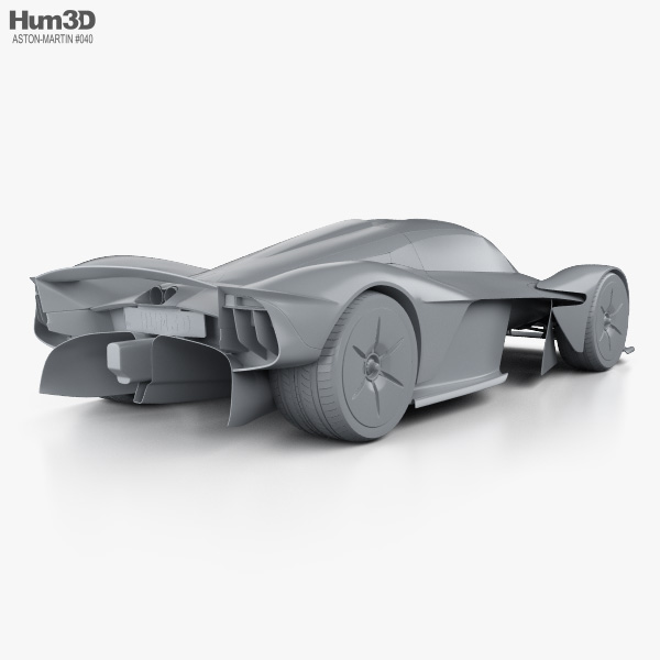 Aston Martin Valkyrie 2018 3D model - Download Sports car on 3DModels.org