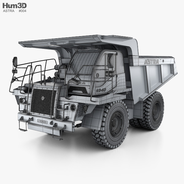 Astra RD40 Dump Truck 2017 3D model - Download Truck on 3DModels.org