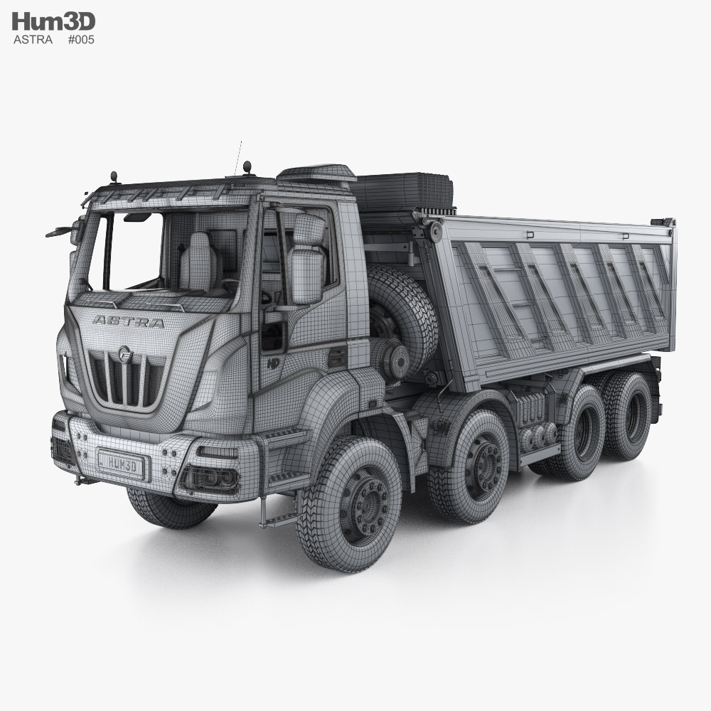 Astra HD9 (84-52) Dump Truck 4-axle with HQ interior 2015 3D model ...