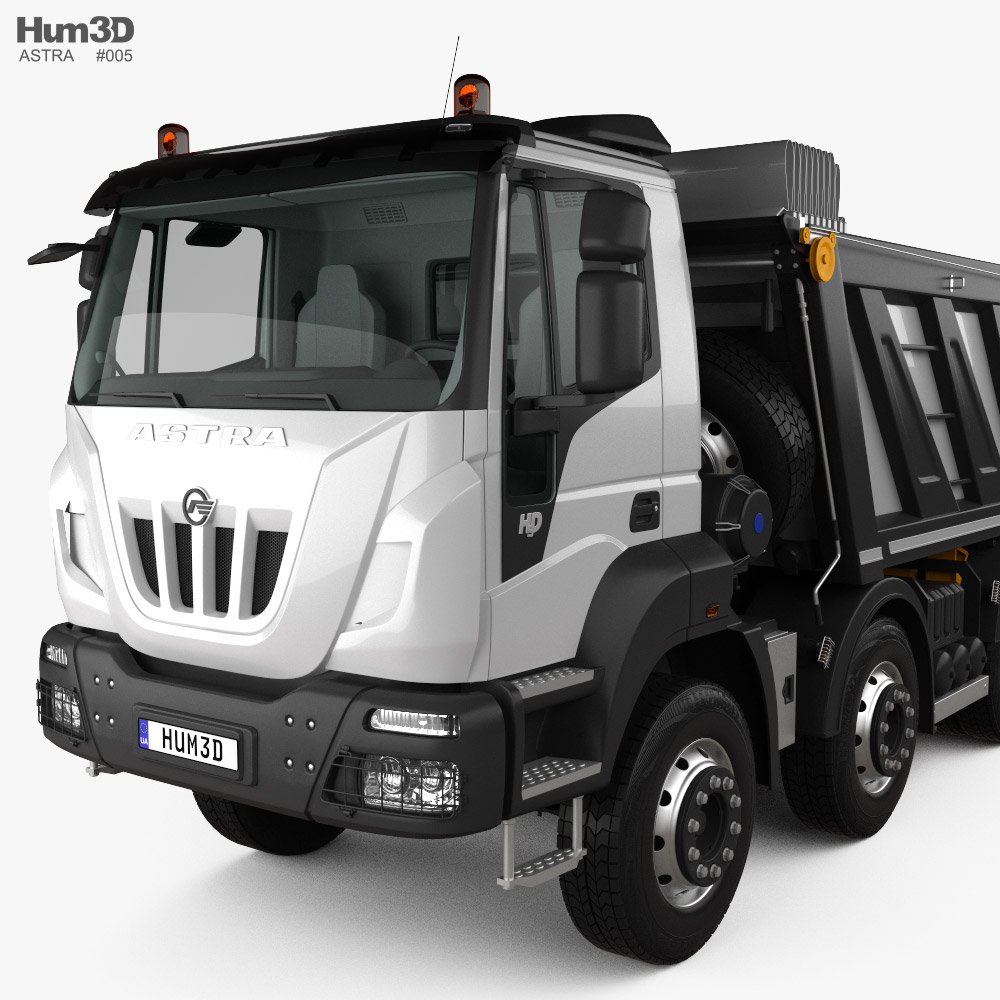 Astra HD9 (84-52) Dump Truck 4-axle with HQ interior 2015 3D model ...