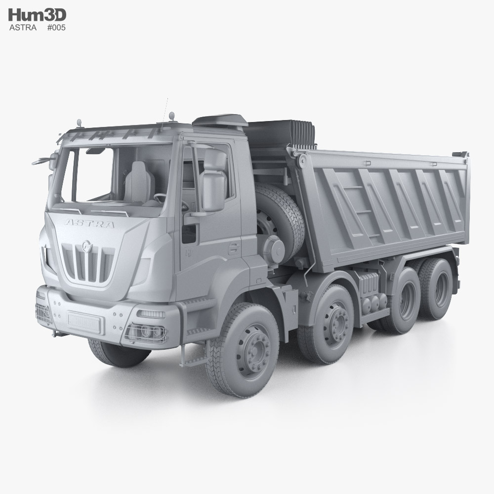 Astra HD9 (84-52) Dump Truck 4-axle with HQ interior 2015 3D model ...