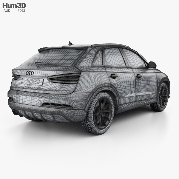 Audi RS Q3 2016 3D model - Download Crossover SUV on 3DModels.org