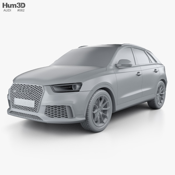 Audi RS Q3 2016 3D model - Download Crossover SUV on 3DModels.org