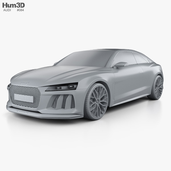 Audi Sport Quattro Laserlight 2015 3D model - Download Sports car on ...