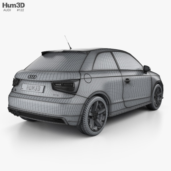 Audi A1 3 puertas 2018 Modelo 3D - Descargar Hatchback on 3DModels.org