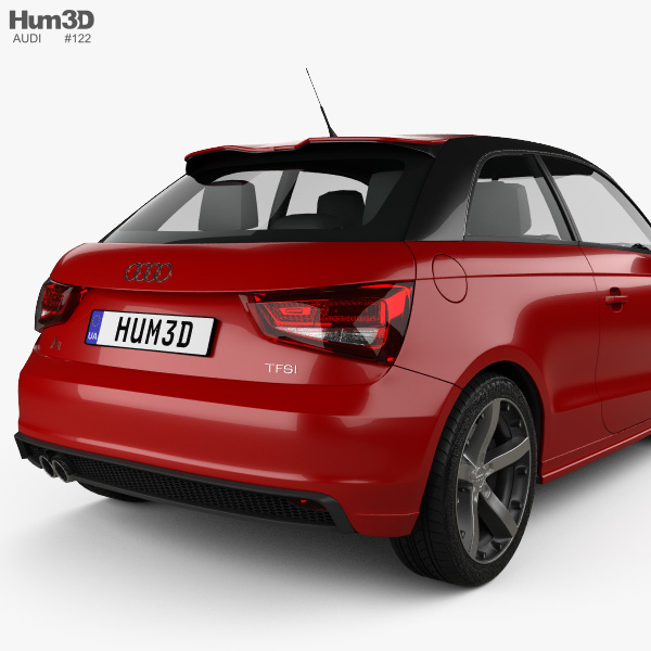 Audi A1 3 puertas 2018 Modelo 3D - Descargar Hatchback on 3DModels.org