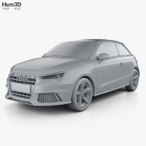 Audi A1 3 puertas 2018 Modelo 3D - Descargar Hatchback on 3DModels.org