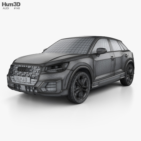 Audi Q2 2020 3D model - Download Crossover SUV on 3DModels.org