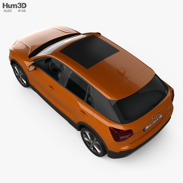 Audi Q2 2020 3D model - Download Crossover SUV on 3DModels.org