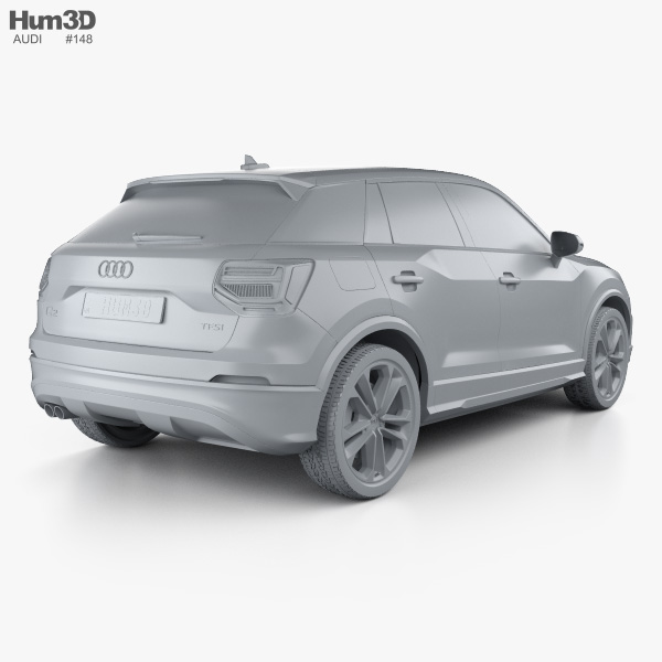 Audi Q2 2020 3D model - Download Crossover SUV on 3DModels.org