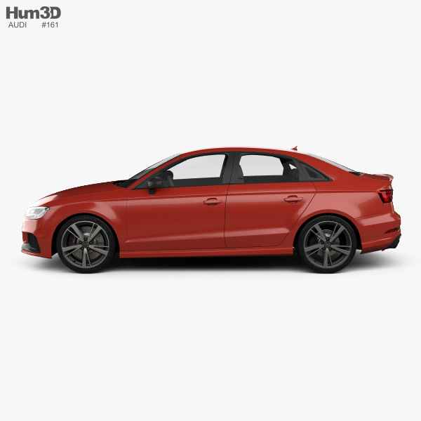 Audi RS3 sedan 2018 3D model - Download Sedan on 3DModels.org
