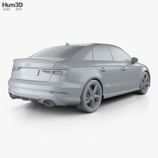 Audi RS3 sedan 2018 3D model - Download Sedan on 3DModels.org