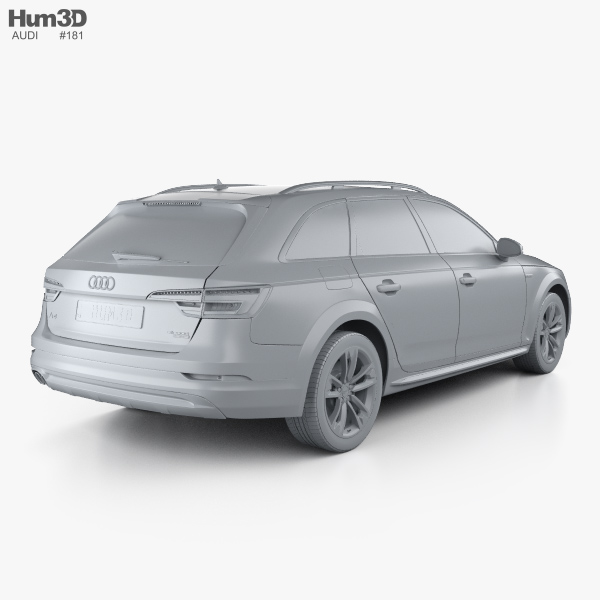 Audi A4 (B9) Allroad with HQ interior 2020 3D model - Download Wagon ...