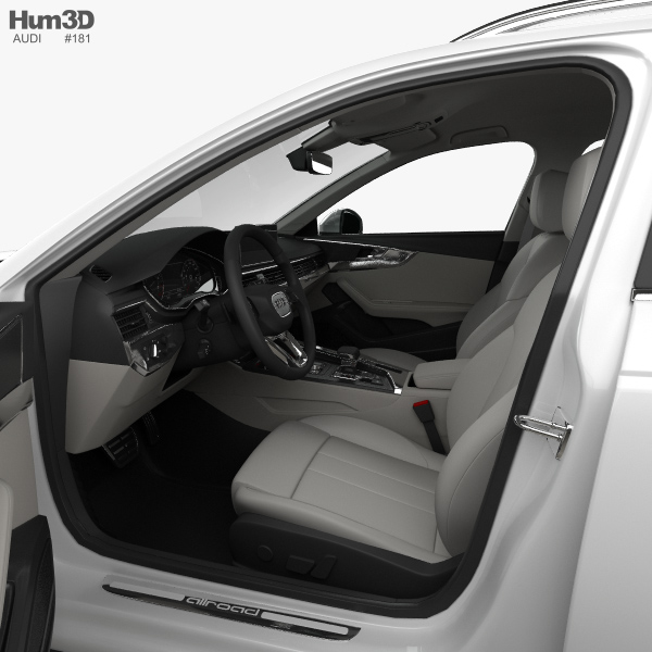 Audi A4 (B9) Allroad with HQ interior 2020 3D model - Download Wagon ...