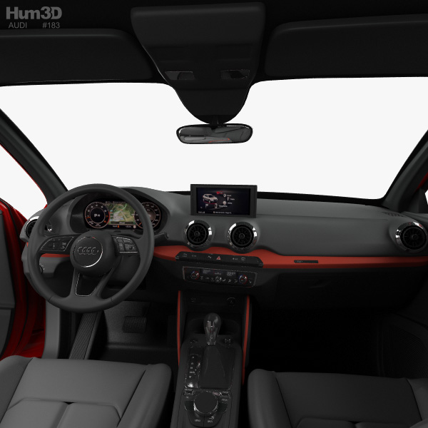 Audi Q2 S-Line with HQ interior 2020 3D model - Download Crossover SUV ...