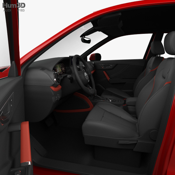 Audi Q2 S-Line with HQ interior 2020 3D model - Download Crossover SUV ...