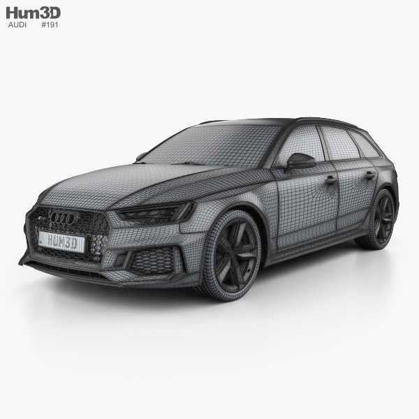 Audi RS4 Avant 2021 3D model - Download Wagon car on 3DModels.org