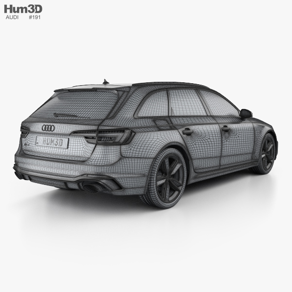 Audi RS4 Avant 2021 3D model - Download Wagon car on 3DModels.org