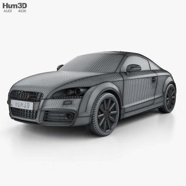Audi TT coupe 2016 3D model - Download Sports car on 3DModels.org