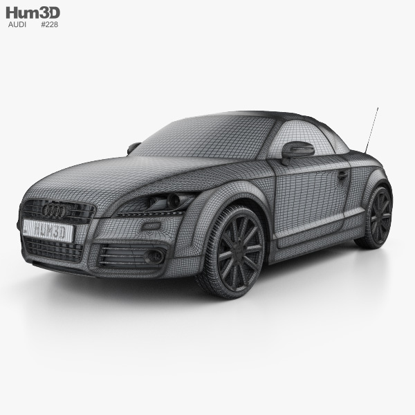 Audi TT Roadster 2016 3D model - Download Sports car on 3DModels.org