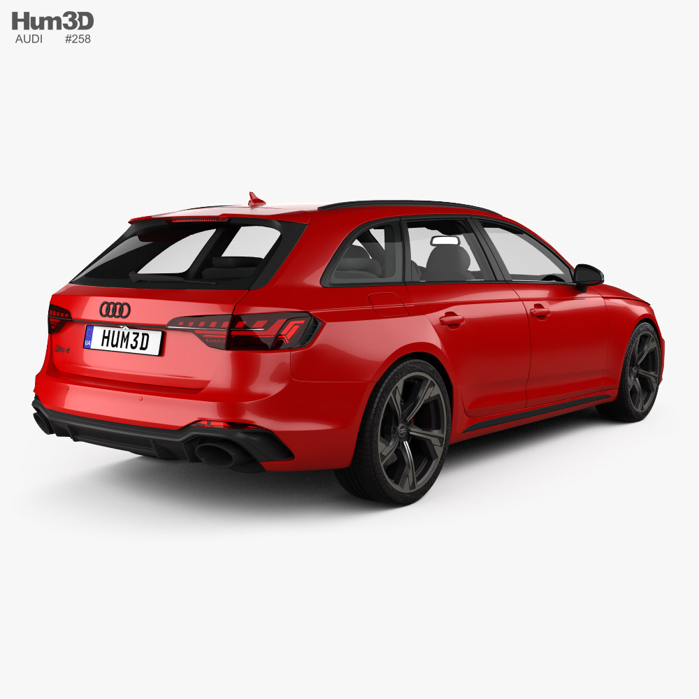 Audi RS4 avant 2023 3D model - Download Wagon car on 3DModels.org