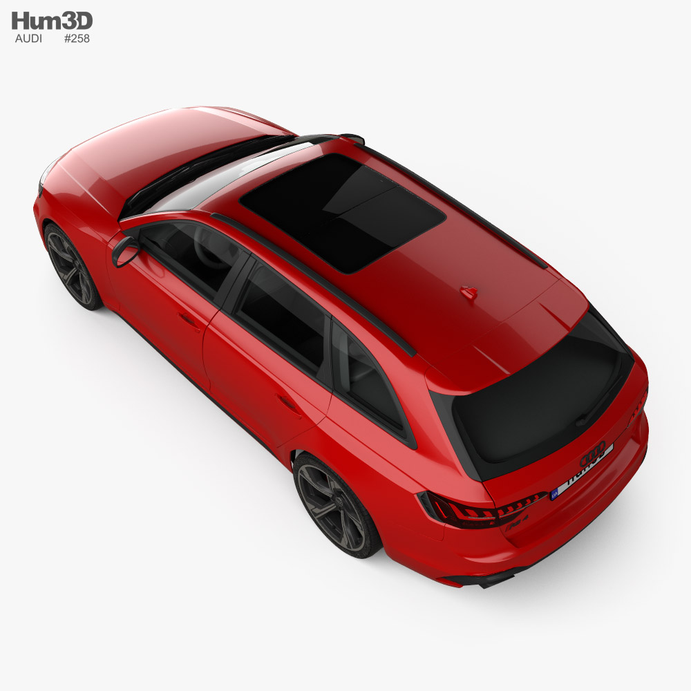 Audi RS4 avant 2023 3D model - Download Wagon car on 3DModels.org
