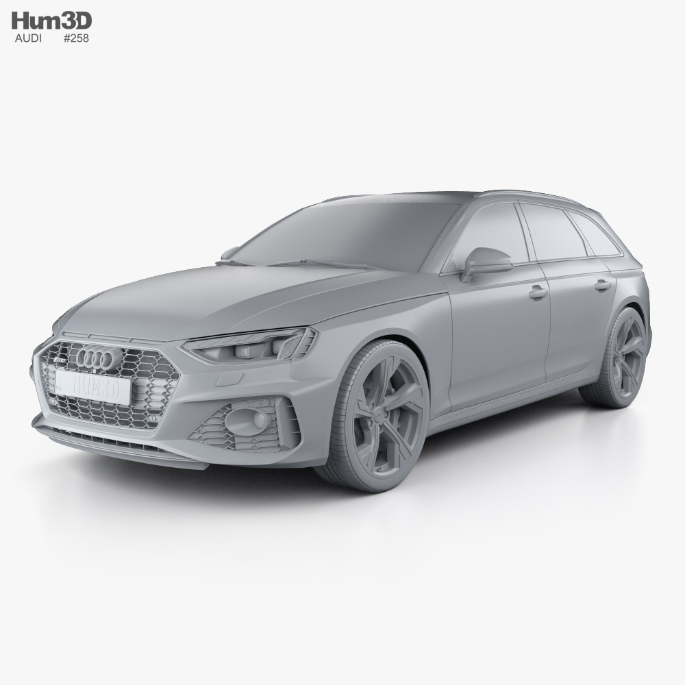 Audi RS4 avant 2023 3D model - Download Wagon car on 3DModels.org