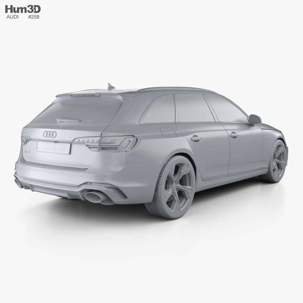Audi RS4 avant 2023 3D model - Download Wagon car on 3DModels.org
