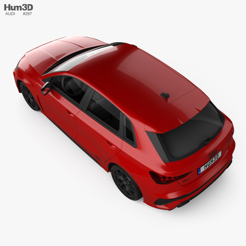 Audi RS3 sportback 2024 3D model - Download Hatchback on 3DModels.org