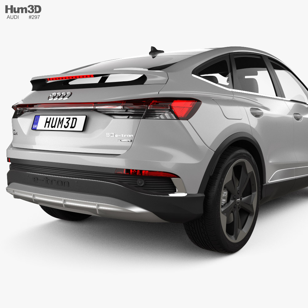 Audi Q4 e-tron Sportback S-line 2024 3D model - Download Crossover SUV ...