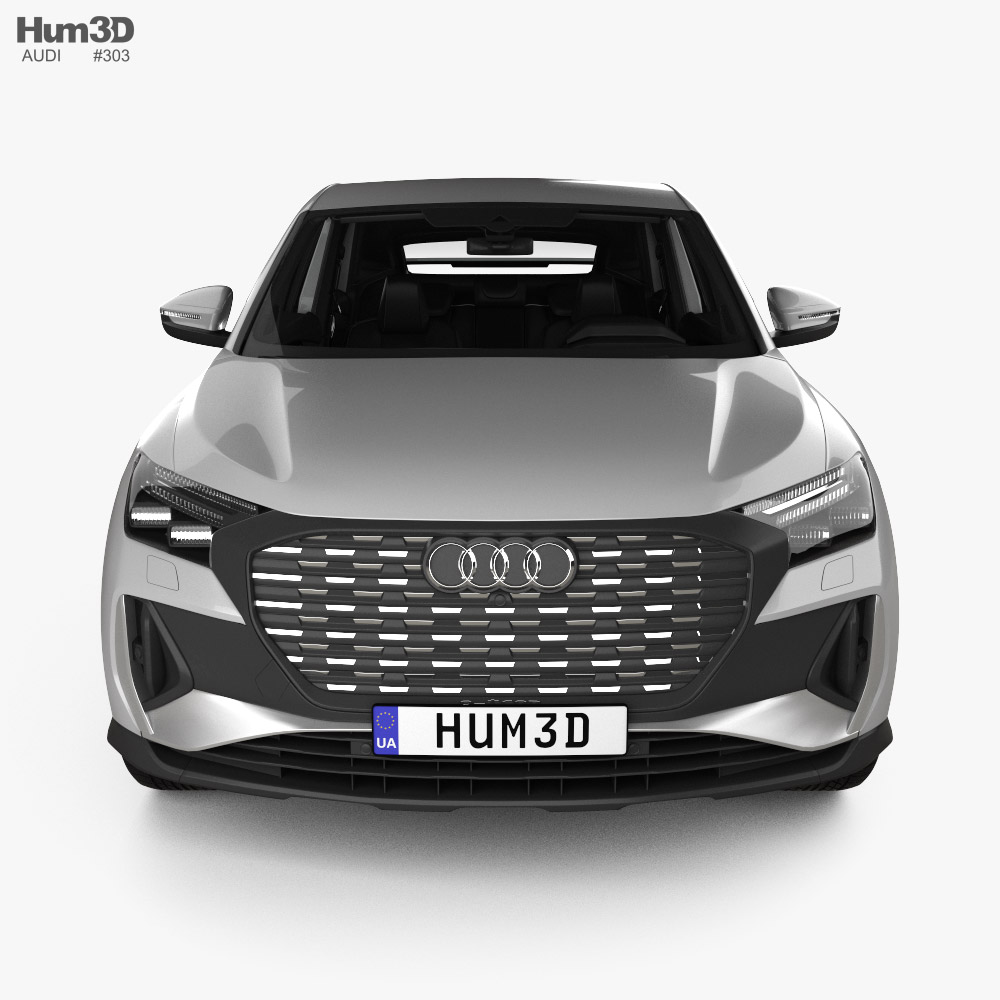 Audi Q4 e-tron Sportback S-line with HQ interior 2024 3D model ...
