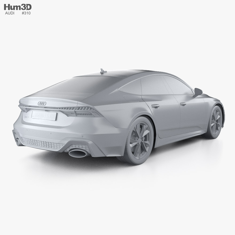 Audi RS7 2023 3D model - Download Sedan on 3DModels.org
