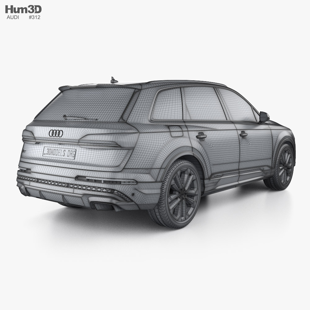 Audi Q7 S line 2025 3D model - Download Crossover SUV on 3DModels.org